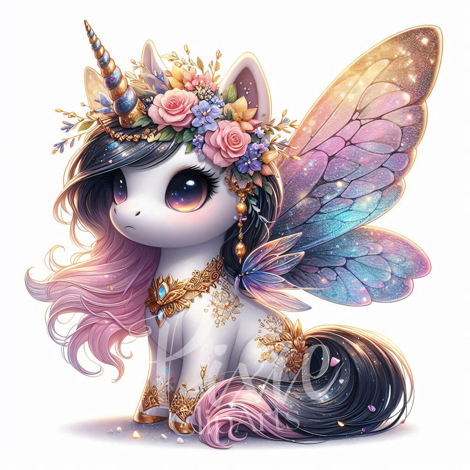 Magical Fairy Unicorn Clipart | Set of 10 JPG High Quality 300DPI JPG ...
