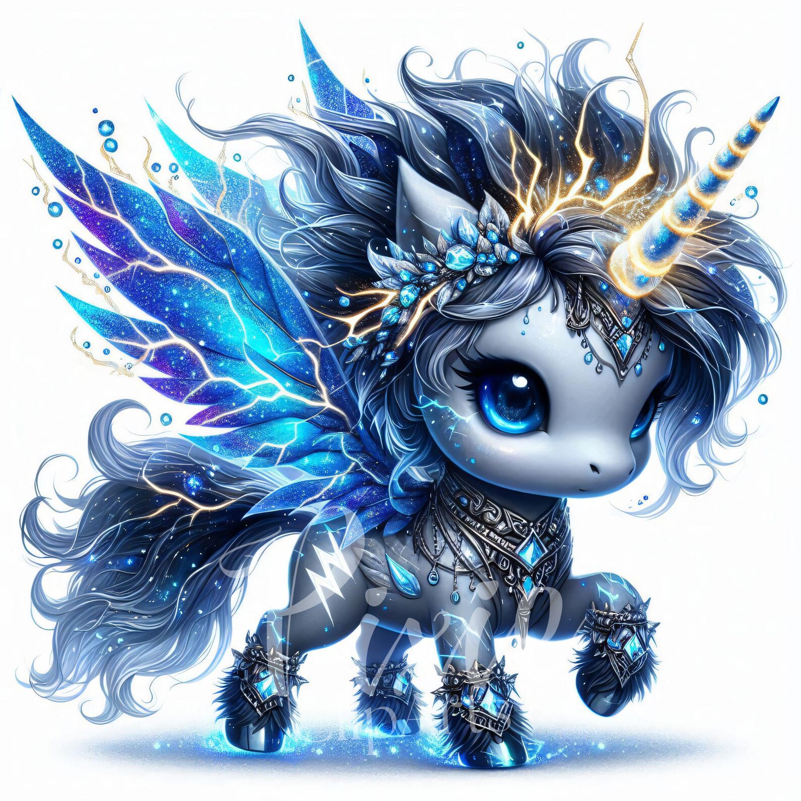 Magical Fairy Unicorn Clipart | Set of 10 JPG High Quality 300DPI JPG ...