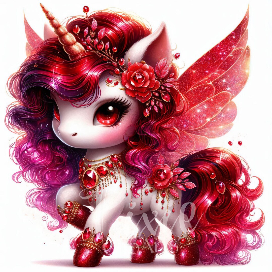 Magical Fairy Unicorn Clipart | Set of 10 JPEG High Quality 300DPI JPEG ...