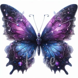 Whimsical Butterfly Clipart | Set of 10 High Quality 300DPI JPG ...