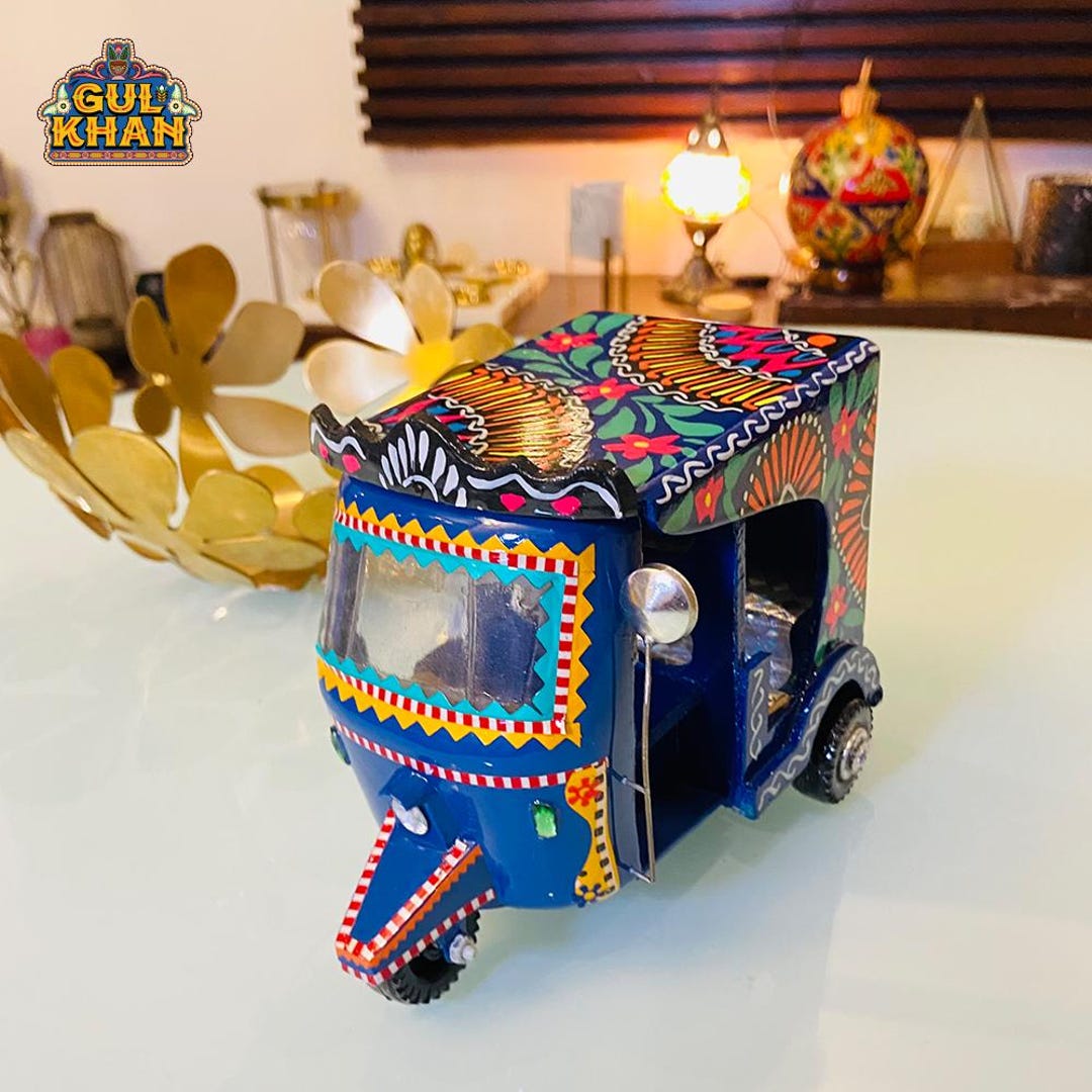 Handmade Pakistani Traditional Handcraft Mini Rickshaws Art Piece by ...