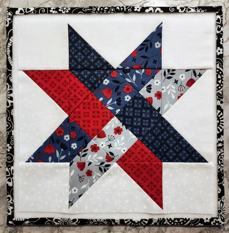 Woven Star Accuquilt GO! Quilt Pattern 64" X 80" Throw (digital ...