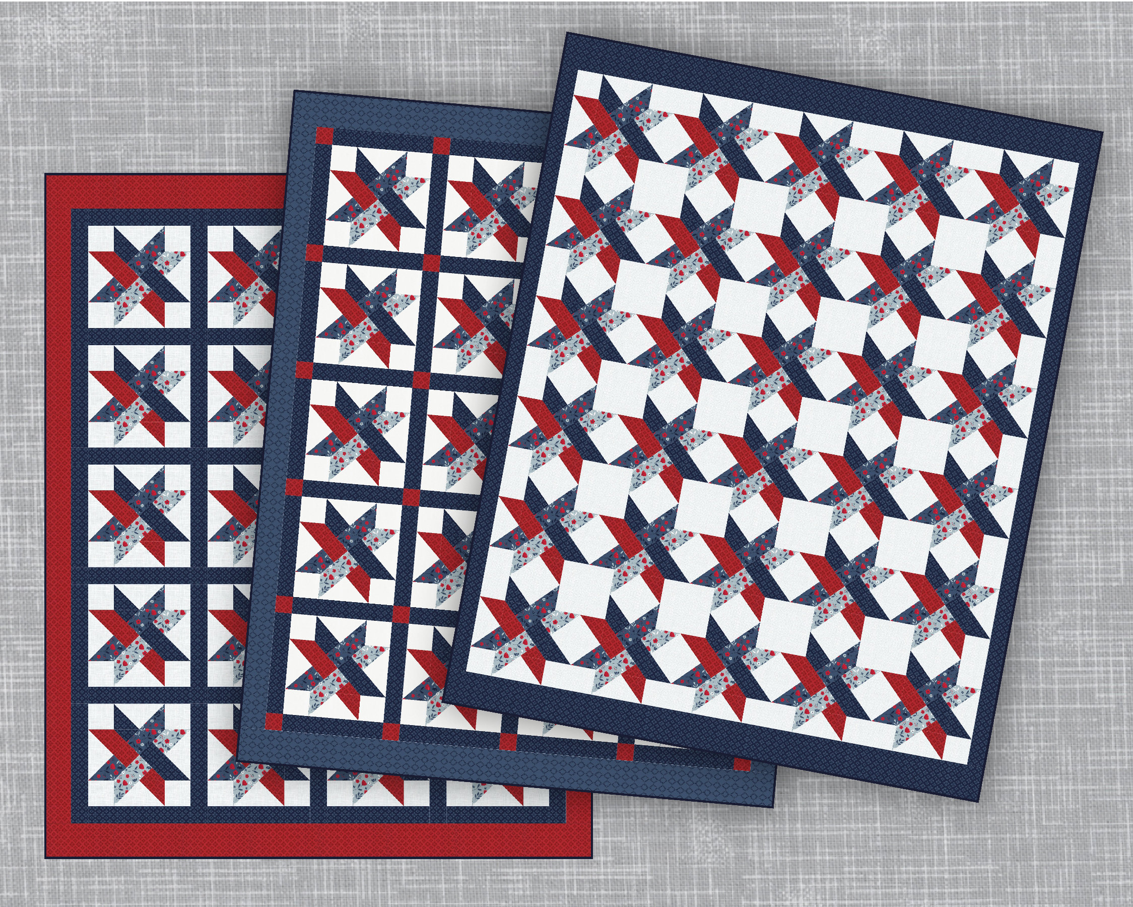 Woven Star Accuquilt GO! Quilt Pattern 64" X 80" Throw (digital ...