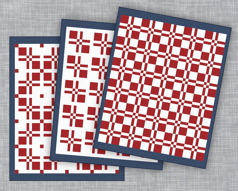 Disappearing Four Patch Accuquilt GO! Quilt Pattern 64" X 80" Throw ...