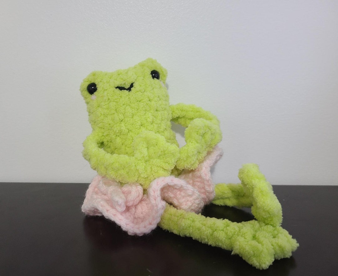Cute Handmade Leggy Froggy Amigurumi/crochet Plush With Tutu - Etsy