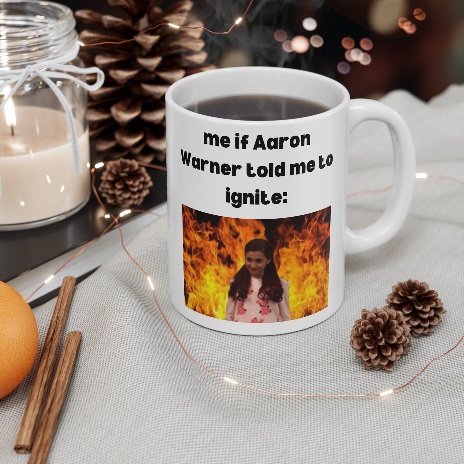 Aaron Warner Funny Ignite 11 Oz Mug From Shatter Me Book Series / Ignite Me as Gift for Shatter ...