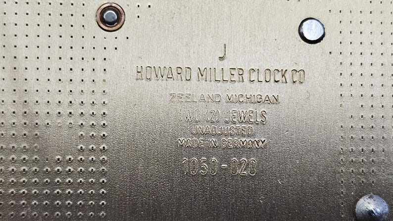 Cyf-howard Miller Colonial Mantel Clock – German 1050-020 Movement ...