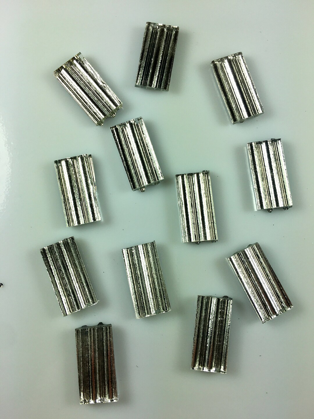 50 Silver Reed Mirror Mosaic Tile Borders 1/2 X 1 Spectrum Silvercoat ...