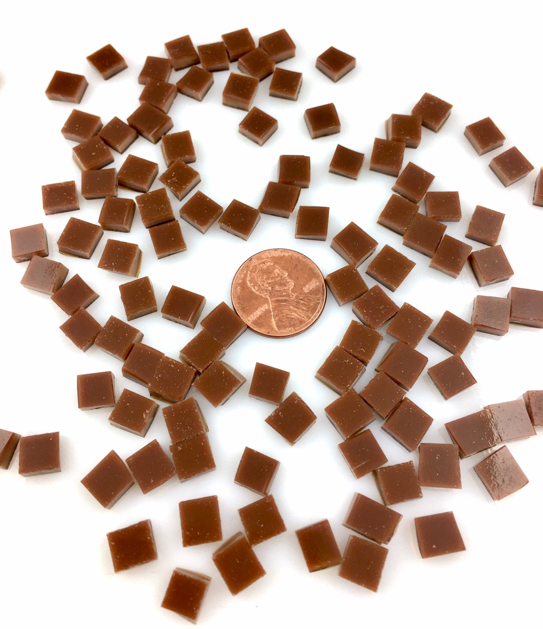 Chestnut Brown 1/4 Mosaic Tiles Spectrum Opaque Fusible - Etsy