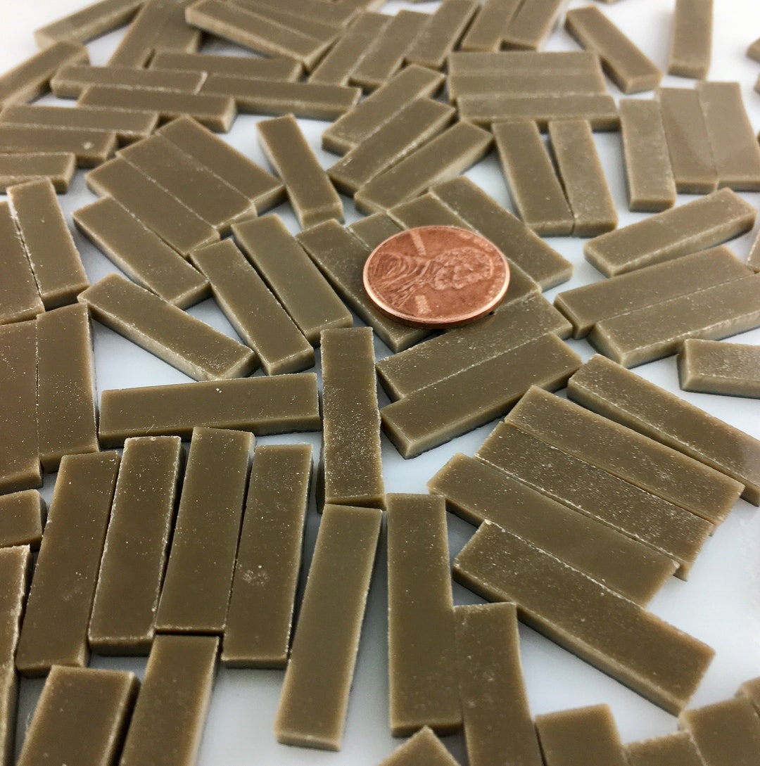100 Chocolate Brown Mosaic Tile Borders 1/4 X 1, COE 96 Fusible - Etsy