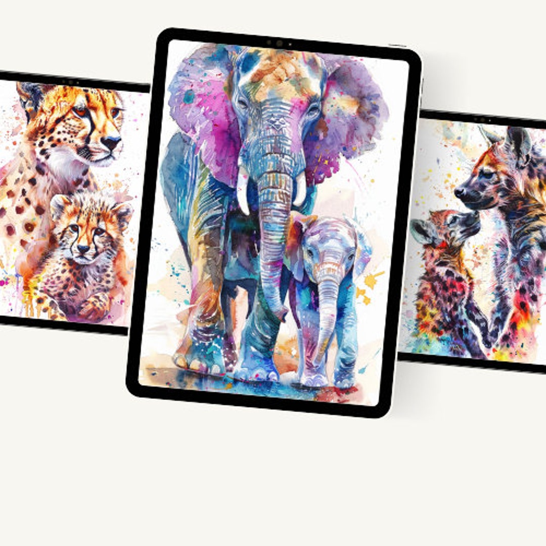 Safari Animals, Jungle Animals, Zoo Animals, Watercolor African Animals ...