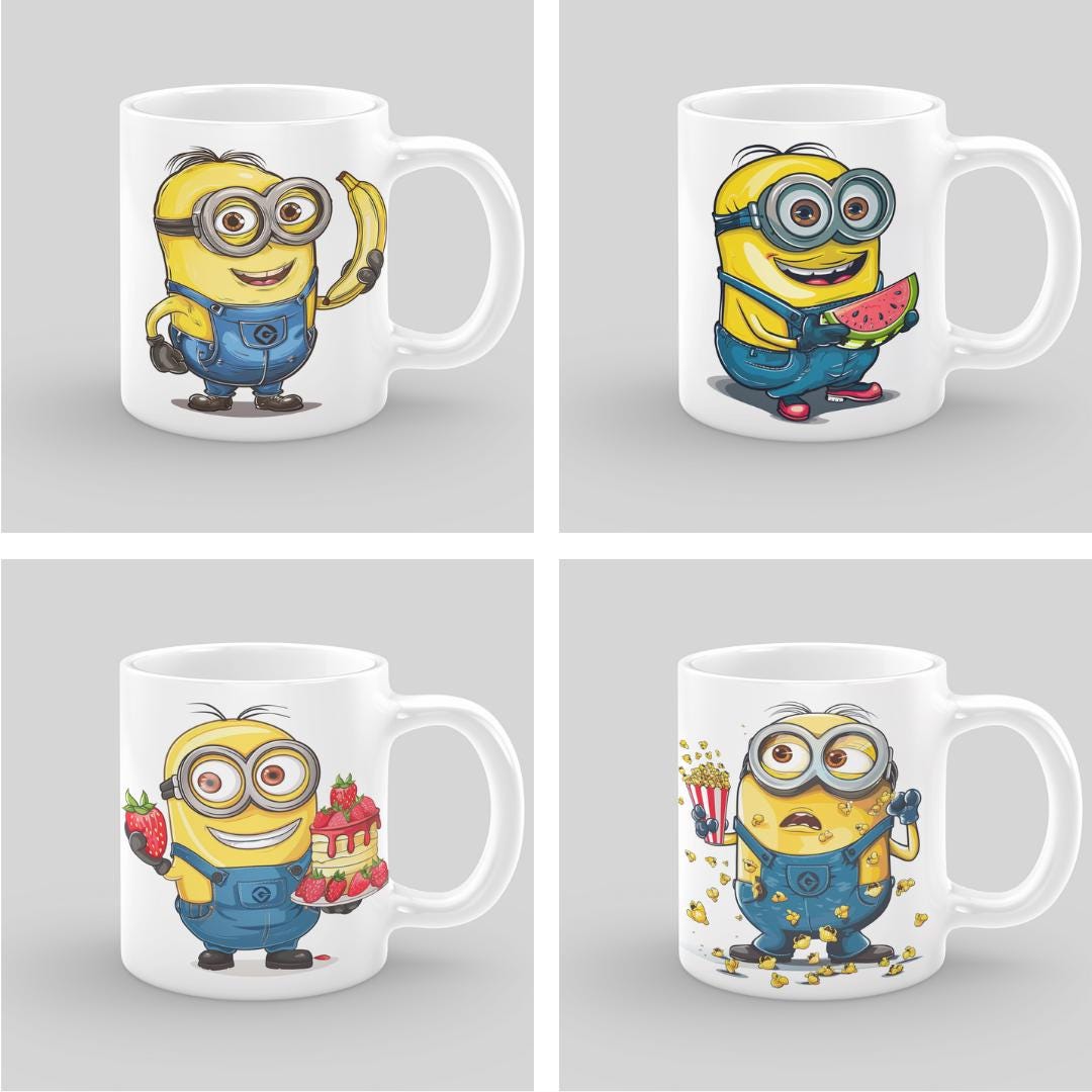 Minions Clipart Minions PNG Minions Wall Art Funny Minions Set of 12 Minions Minions Decorations ...