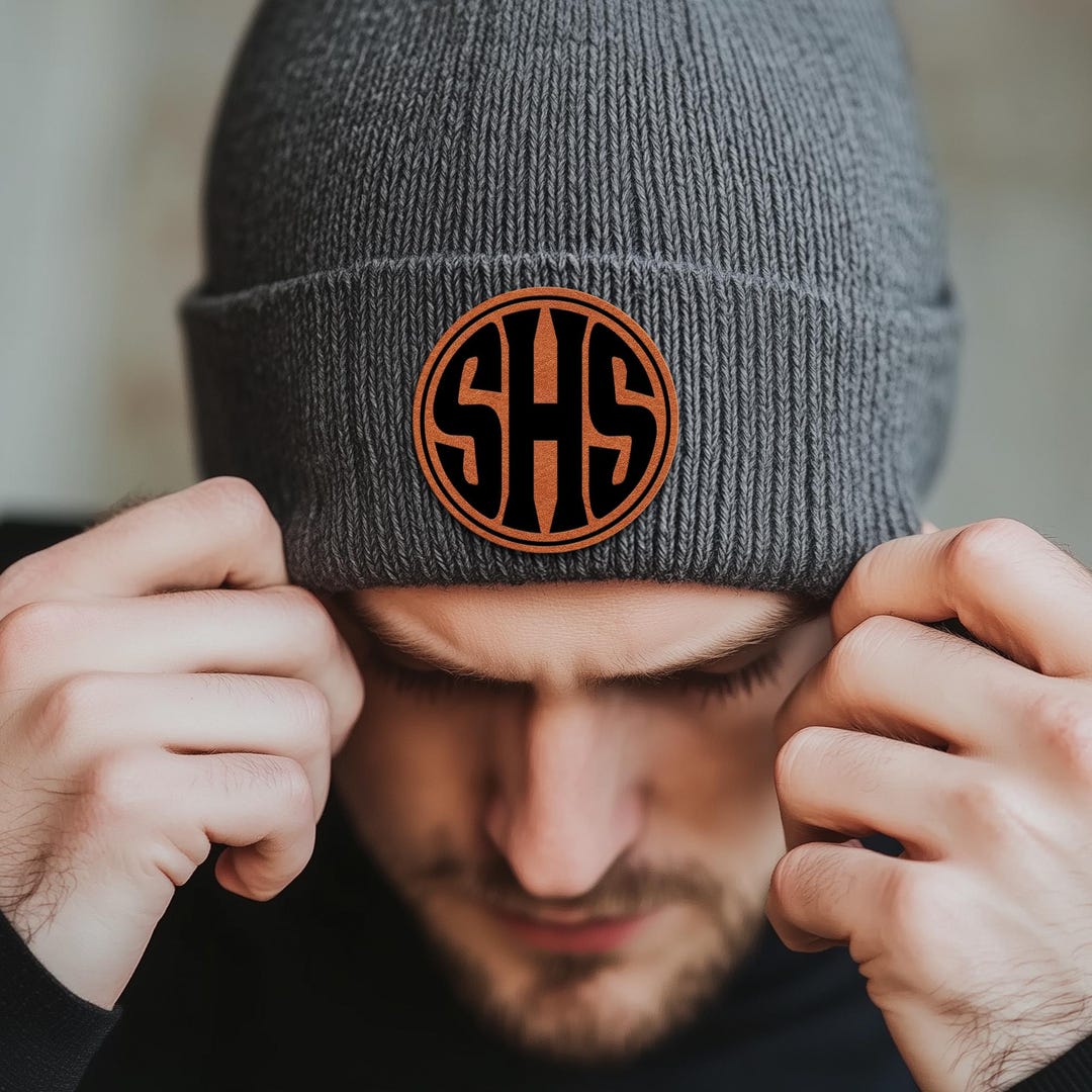 Personalized Name Monogram on Winter Hat, Custom Your Own Name Beanie ...