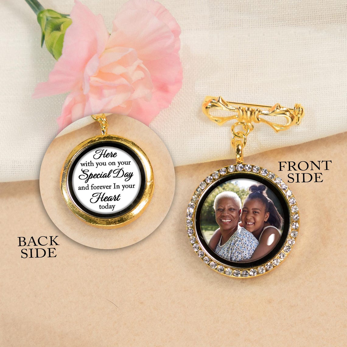 Personalized Photo Lapel Pin for Graduation, Custom Memorial Graduation ...