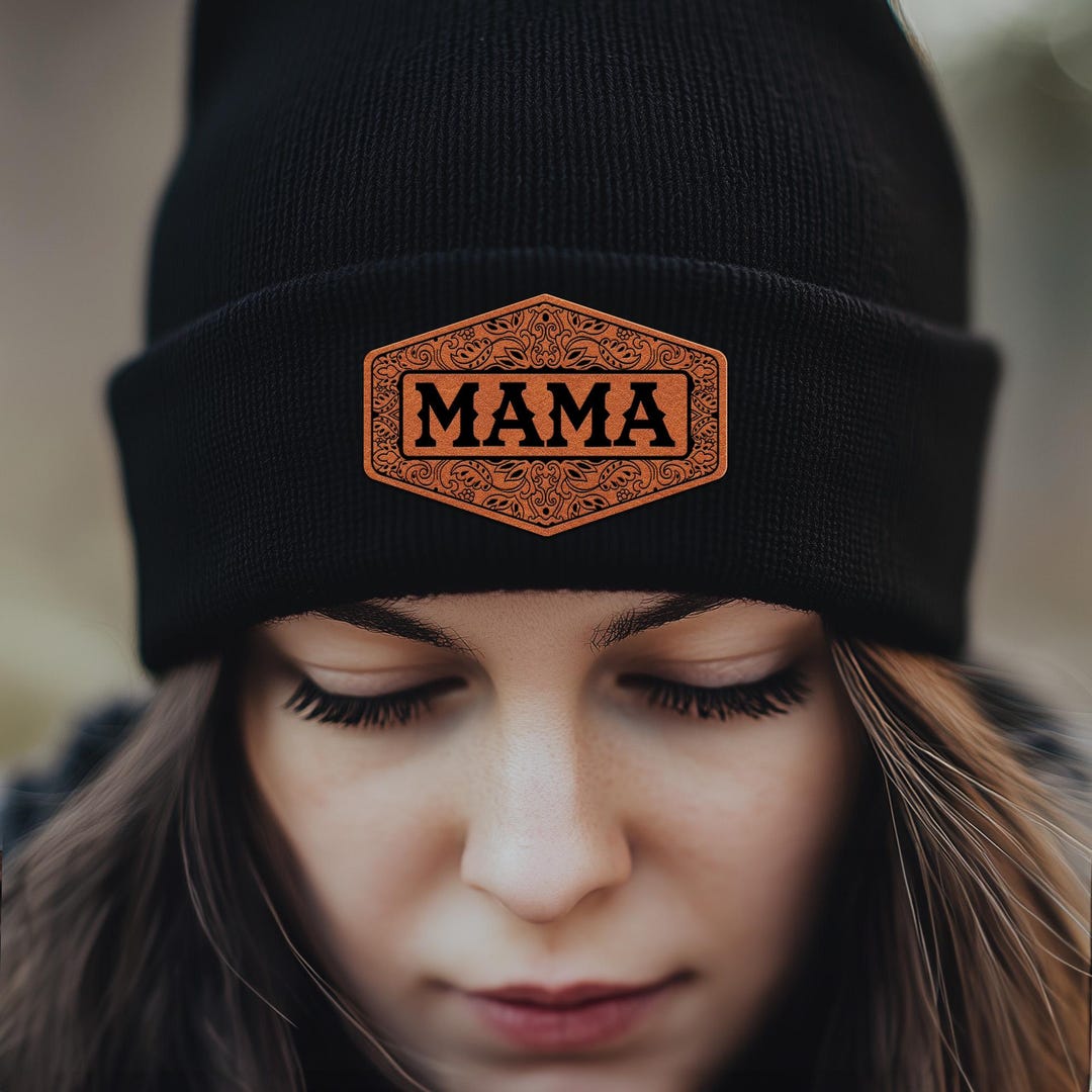 Custom Western Mama Beanie Hat, Personalized Country Mama Winter Hat ...