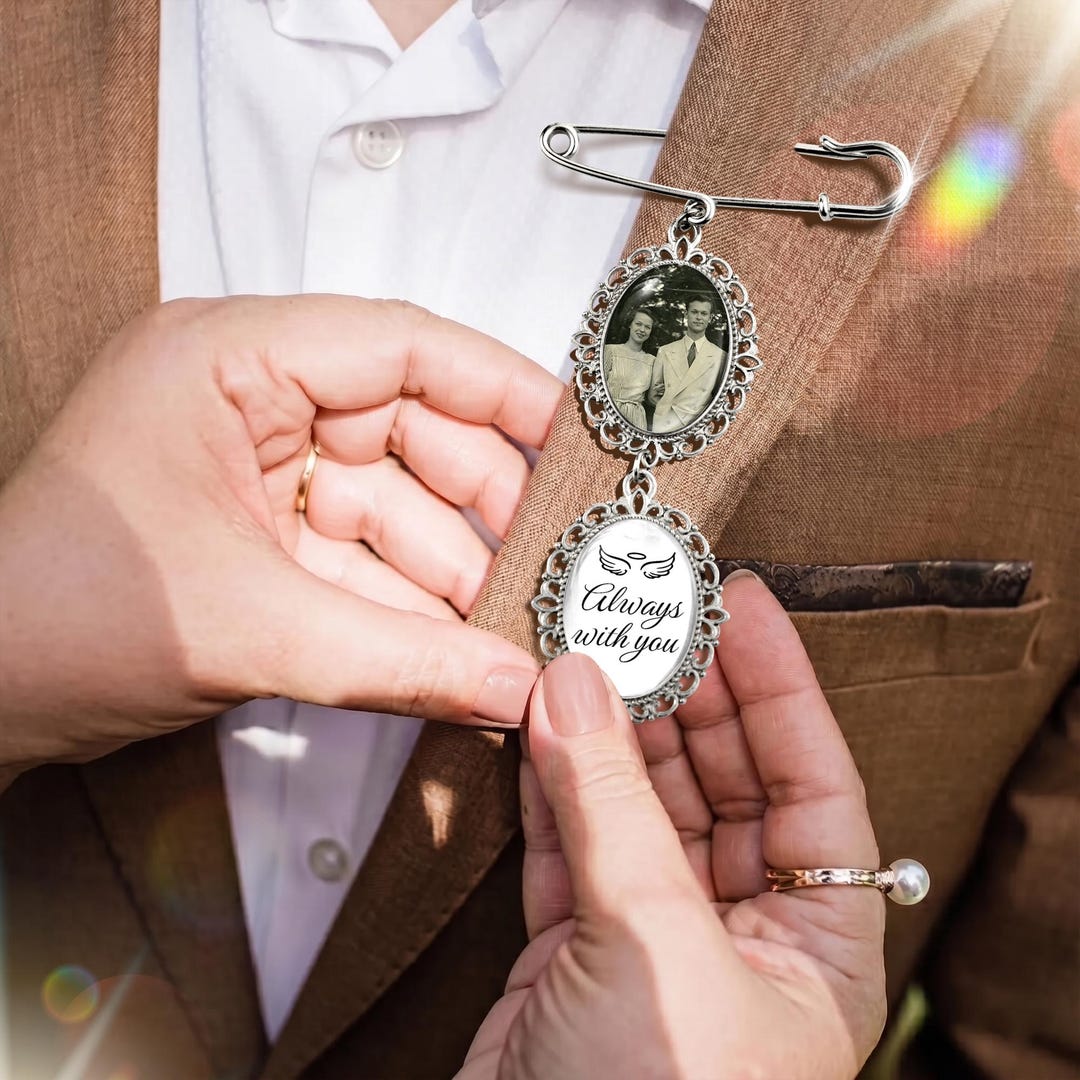 Personalized Groom Wedding Lapel Pin, Custom Photo Lapel Pin ...