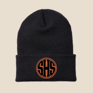 Personalized Name Monogram on Winter Hat, Custom Your Own Name Beanie ...