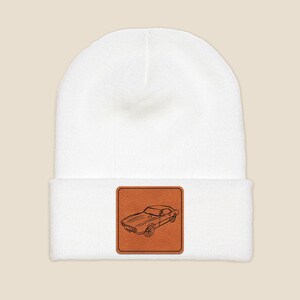 Custom Car Line Drawing Beanie Gifts for Him, Your Own Car Custom ...