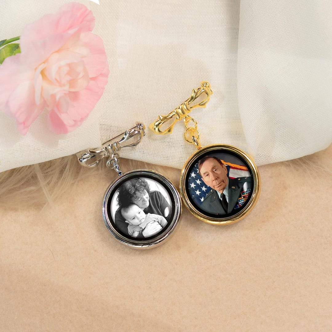 Custom Lapel Pin Men - Memorial Lapel Pin - Personalized Photo Lapel ...