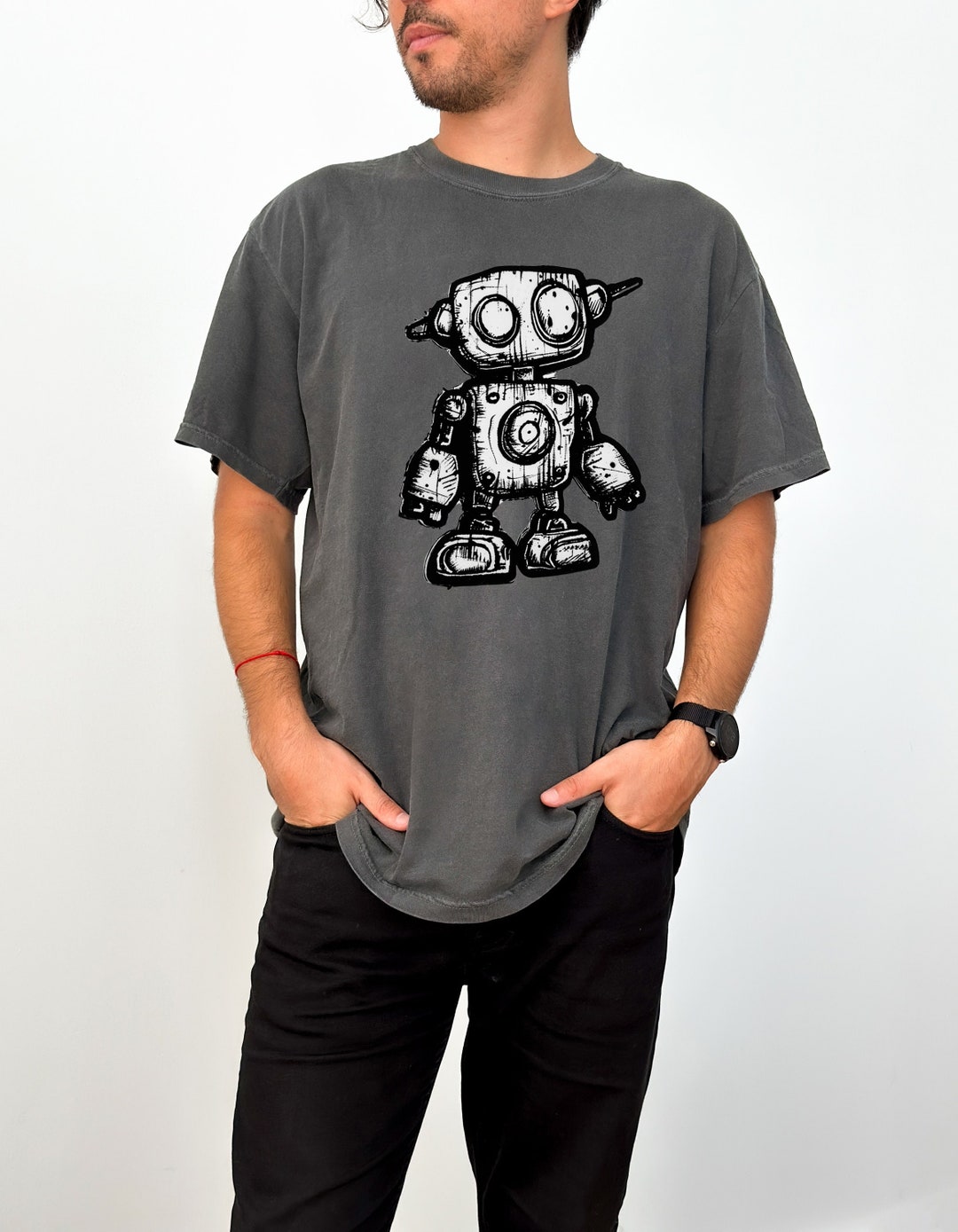 Robot Shirt, Coding Shirt, AI T-shirt, Retro Comfort Color T Shirt ...