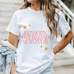 Sensory Overload Survivor T-shirt | Funny Neurodiversity Tee | ADHD ...