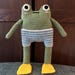 Crochet Handmade Stuffed Animal Frog With Flippers - Etsy