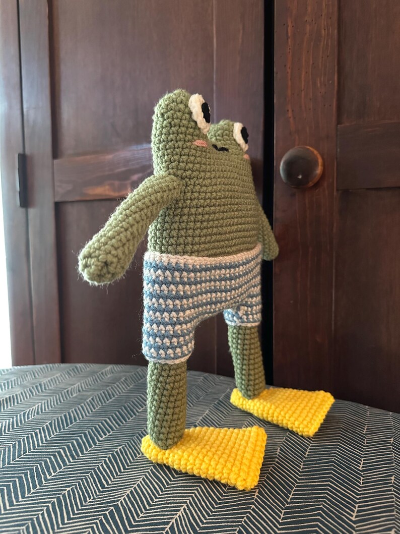 Crochet Handmade Stuffed Animal Frog With Flippers - Etsy