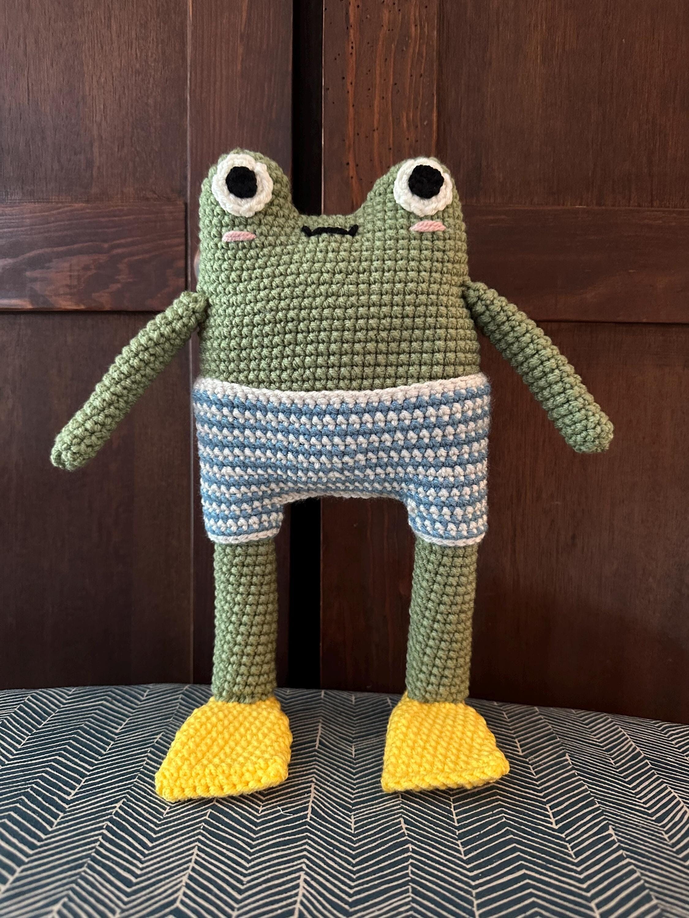 Crochet Handmade Stuffed Animal Frog With Flippers - Etsy
