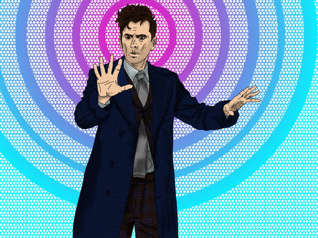 14th Doctor Who Art Drawing - Etsy