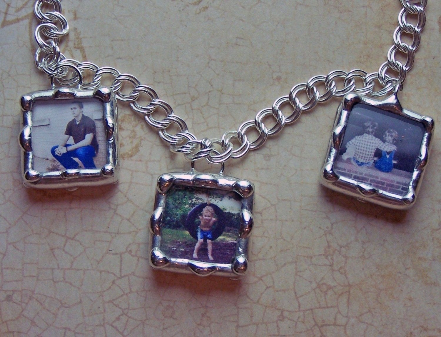 Personalized Photo Charm Picture Frame Charm Bracelet Size | Etsy