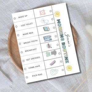 Routine Flip Chart, Morning Routine, Bedtime Routine, Kids Routine ...
