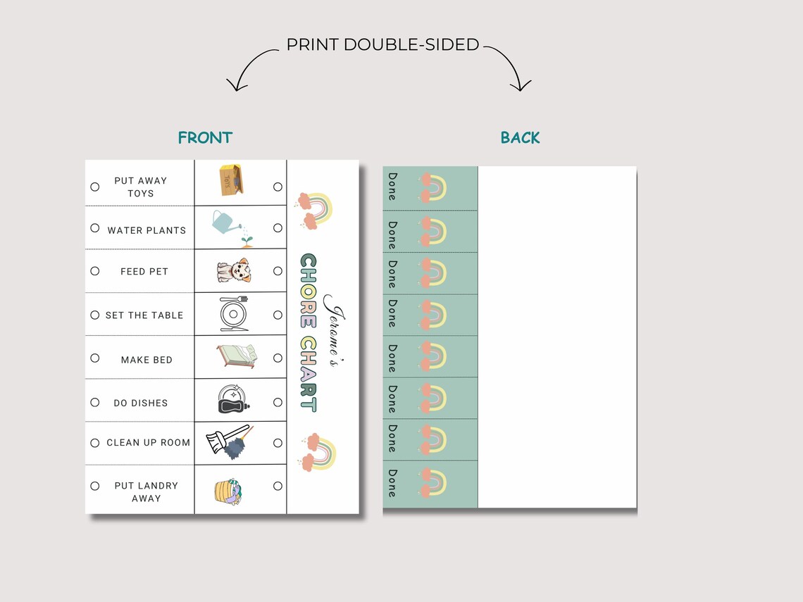 Routine Flip Chart, Morning Routine, Bedtime Routine, Kids Routine ...