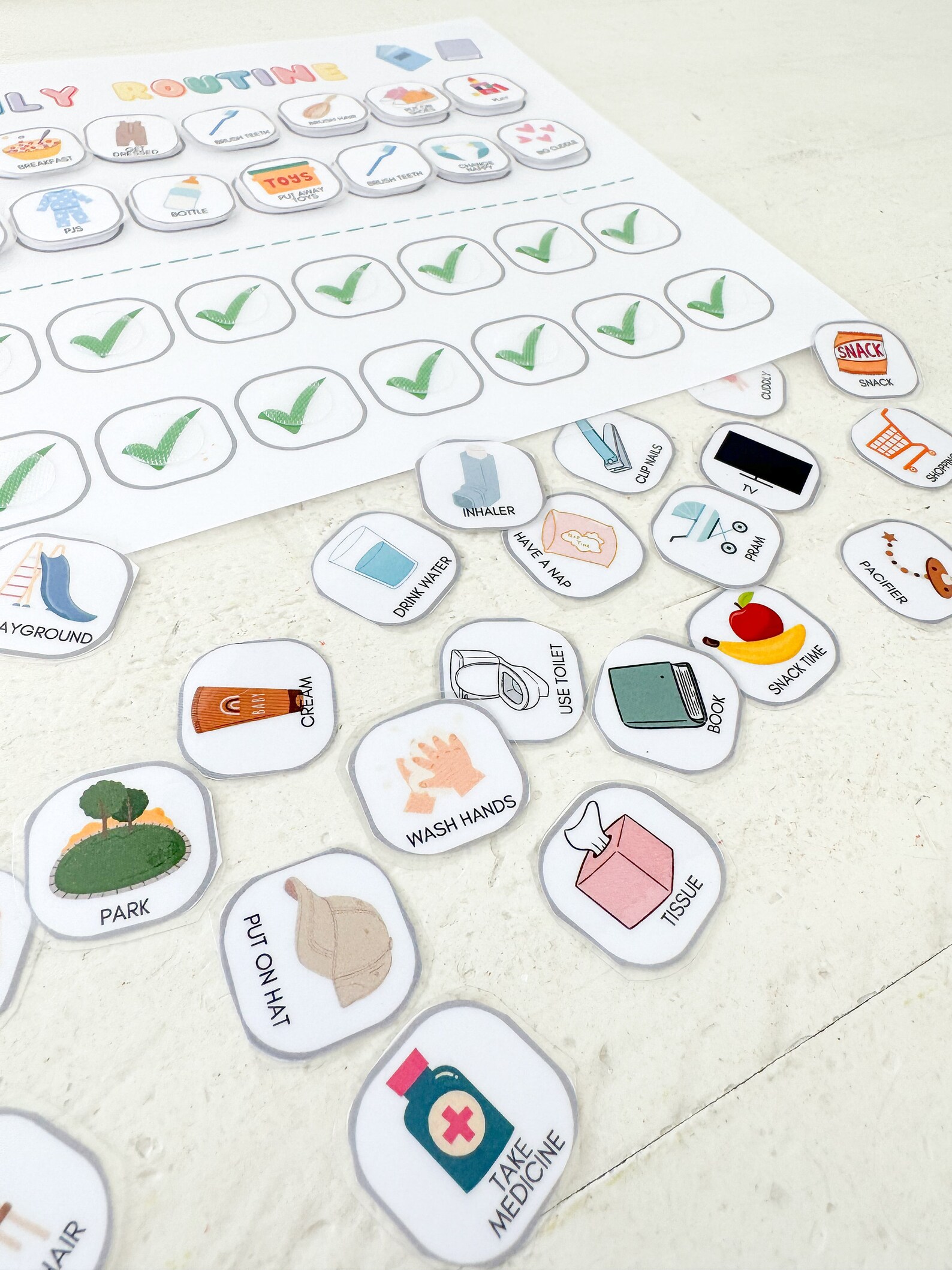 Printable Toddler Daily Routine Chart | Instant Download A4 Size ...