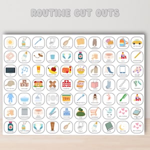 Printable Toddler Daily Routine Chart | Instant Download A4 Size ...