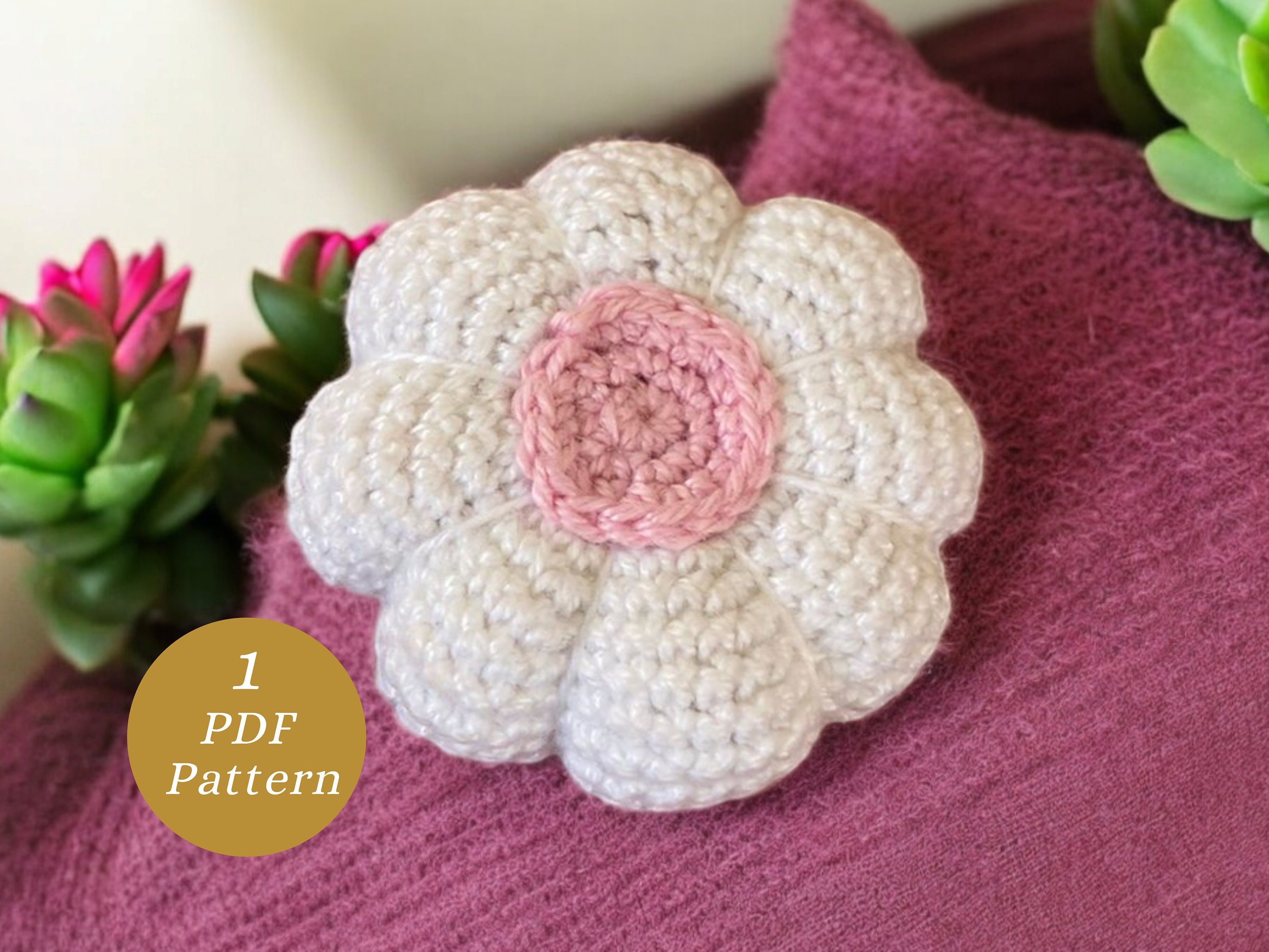 Blooming Flower , Crochet Pattern ,DIY Spring Decoration Tutorial for a ...