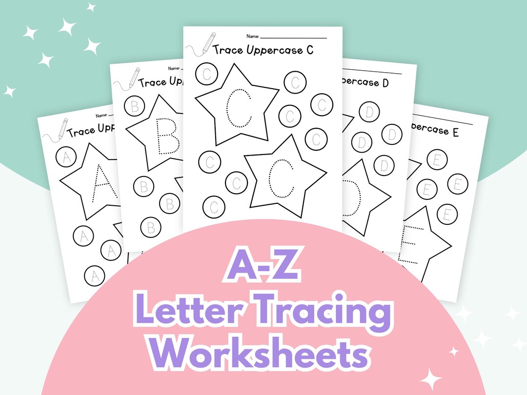 Alphabet Tracing Worksheets, Preschool Learning Worksheets, Pre-k ...