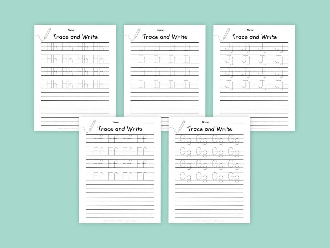 Alphabet Tracing Worksheets, Preschool Learning Worksheets, Pre-k ...