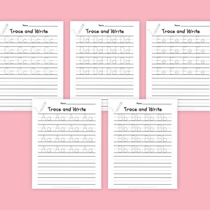 Alphabet Tracing Worksheets, Preschool Learning Worksheets, Pre-k ...