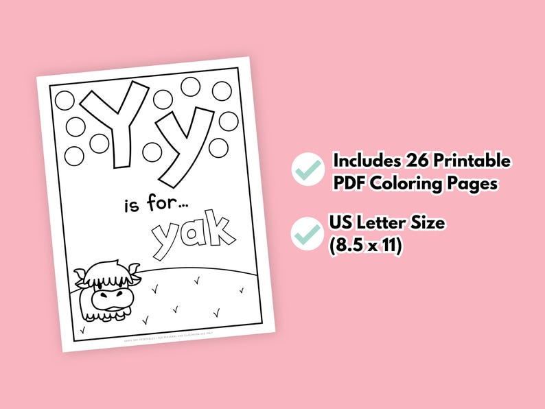 26 Alphabet Coloring Pages, Preschool Coloring Pages, Pre-k Worksheet ...