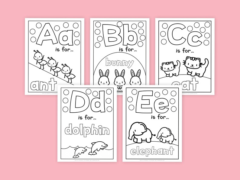 26 Alphabet Coloring Pages, Preschool Coloring Pages, Pre-k Worksheet ...