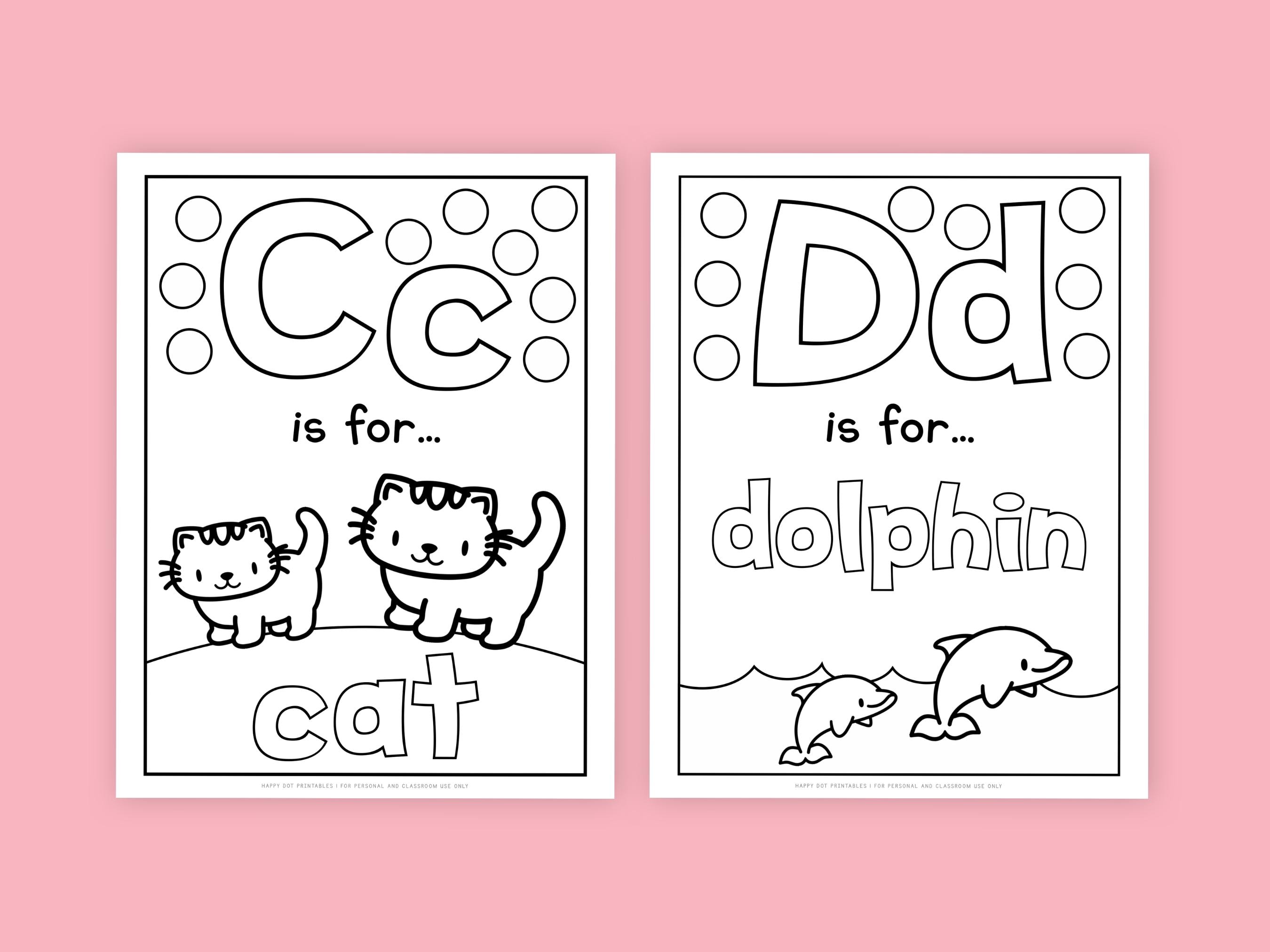 26 Alphabet Coloring Pages, Preschool Coloring Pages, Pre-k Worksheet ...