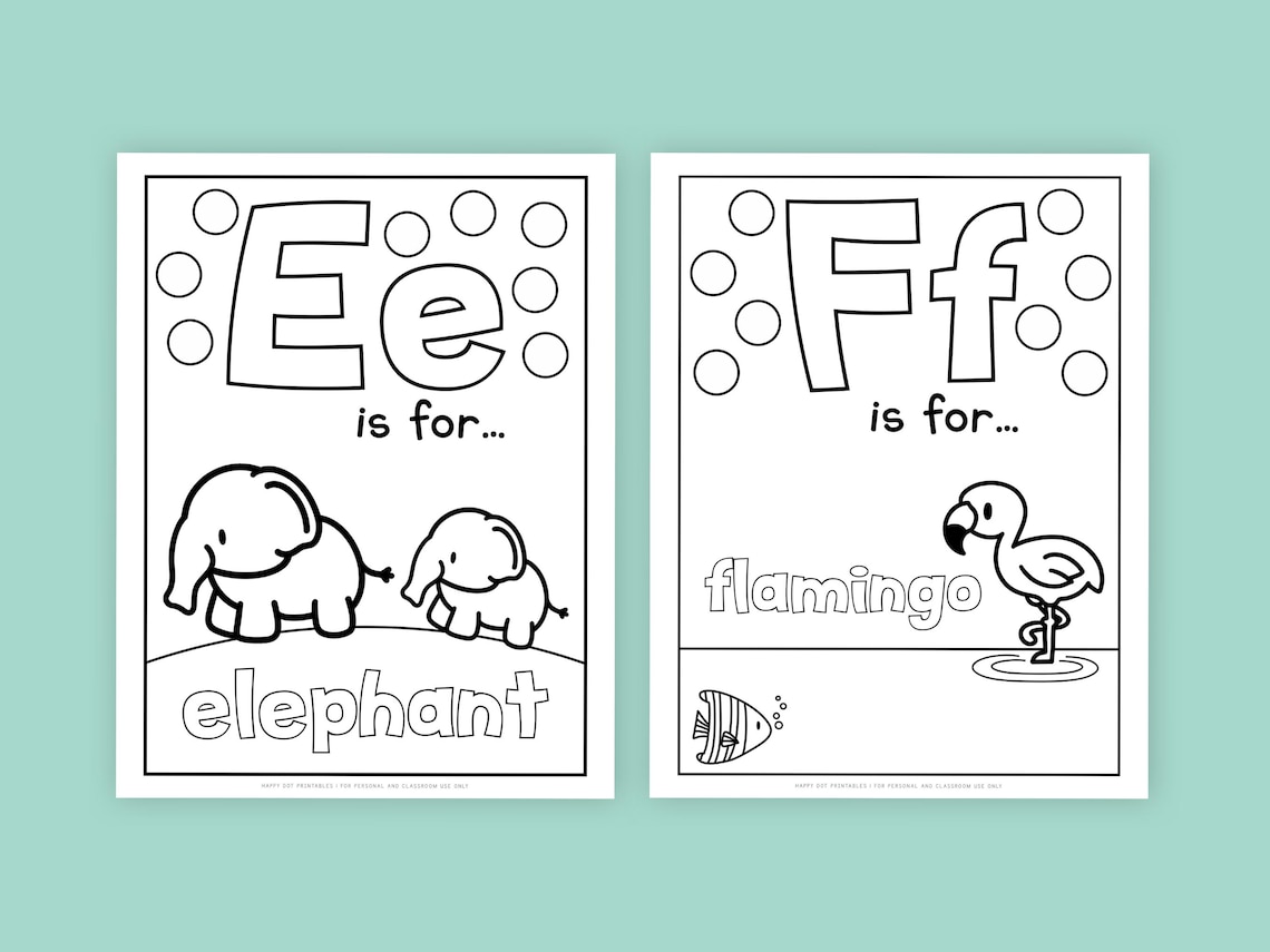 26 Alphabet Coloring Pages, Preschool Coloring Pages, Pre-k Worksheet ...