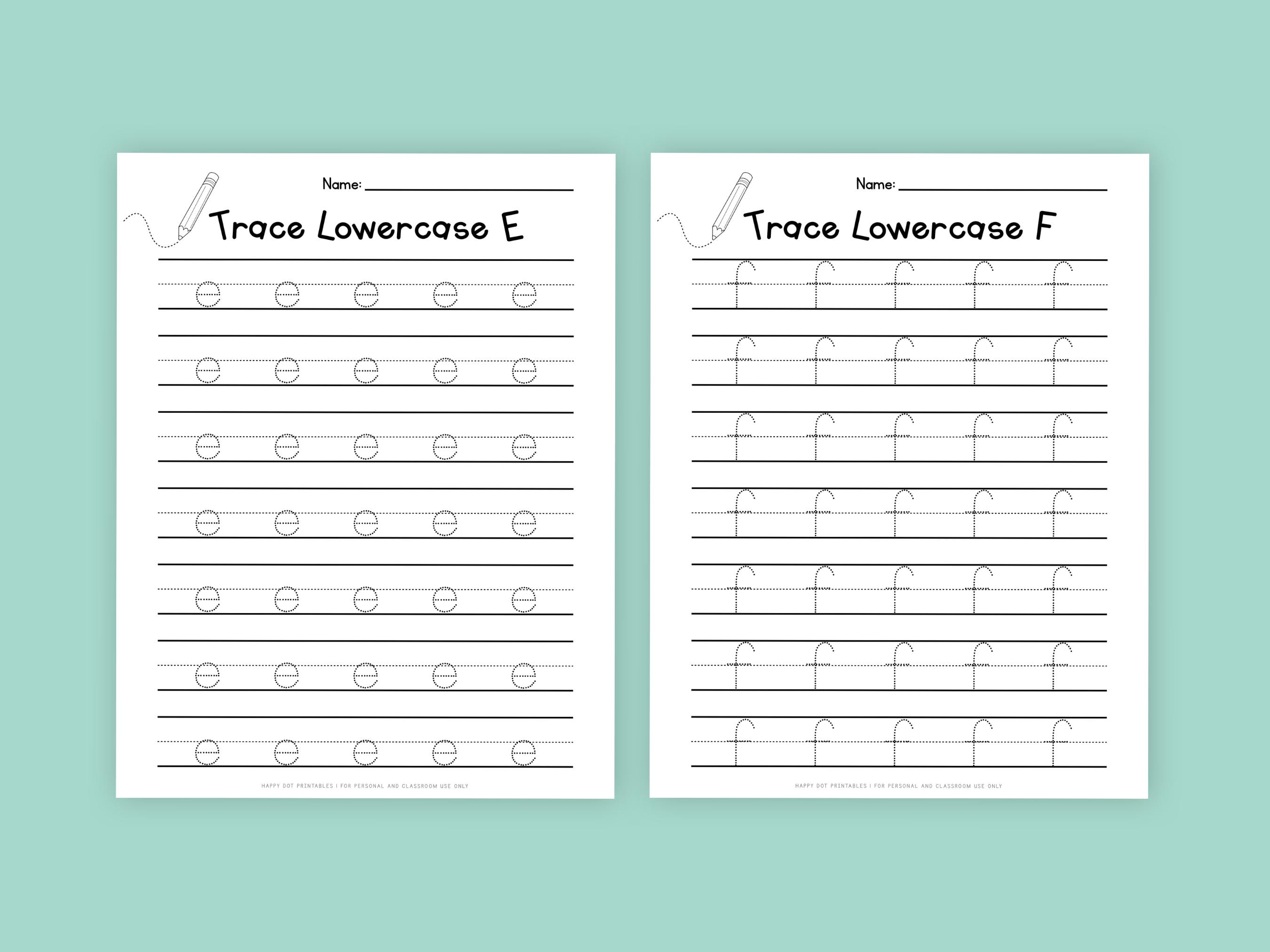 Alphabet Tracing Worksheets, Preschool Learning Worksheets, Pre-k ...