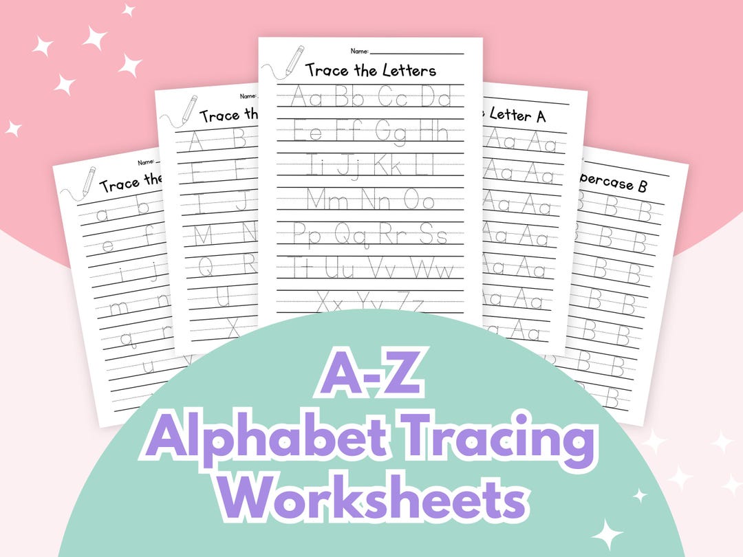 Alphabet Tracing Worksheets, Preschool Learning Worksheets, Pre-k ...