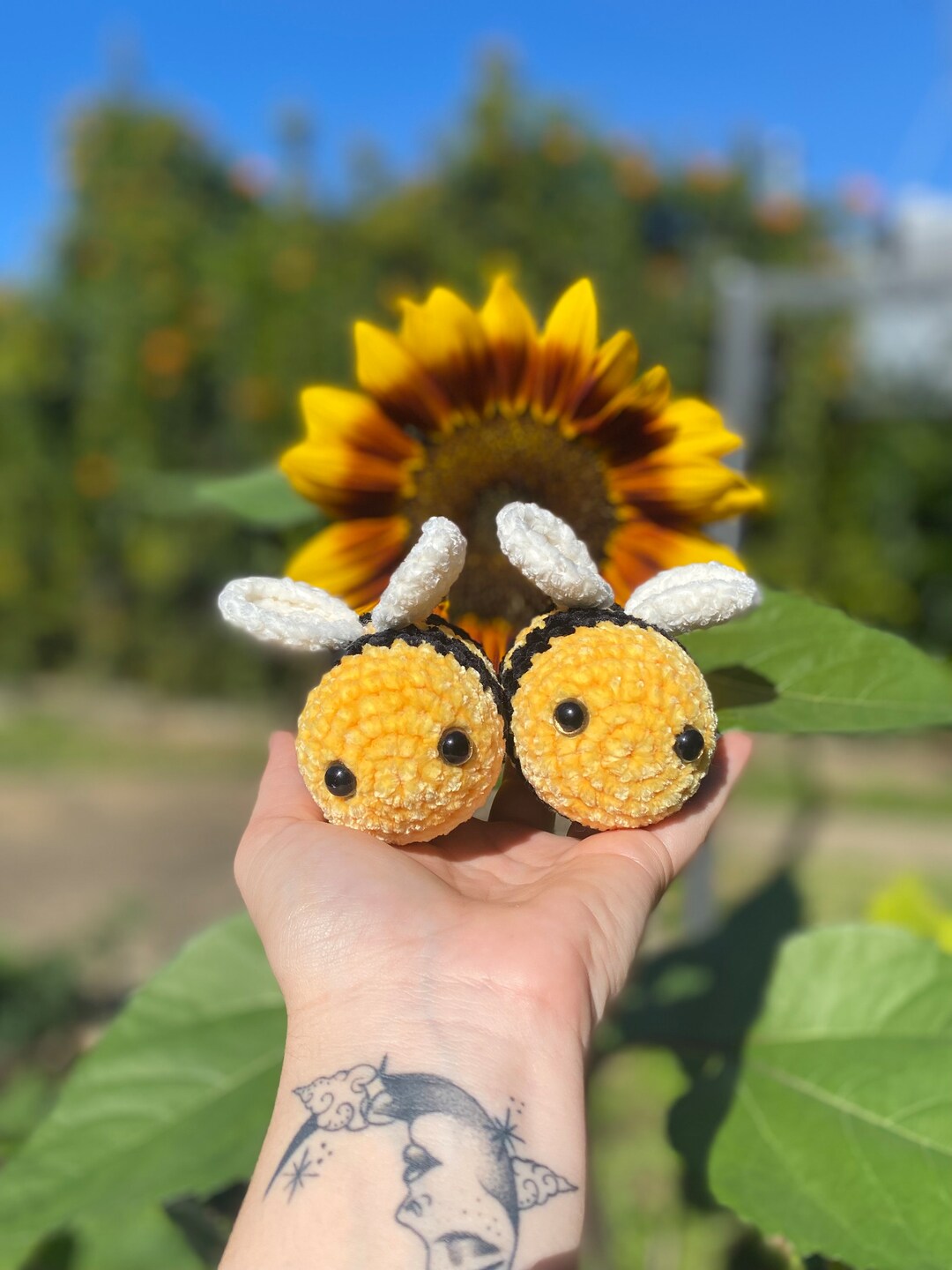 Mini Crochet Chunky Bee Plushie - Etsy