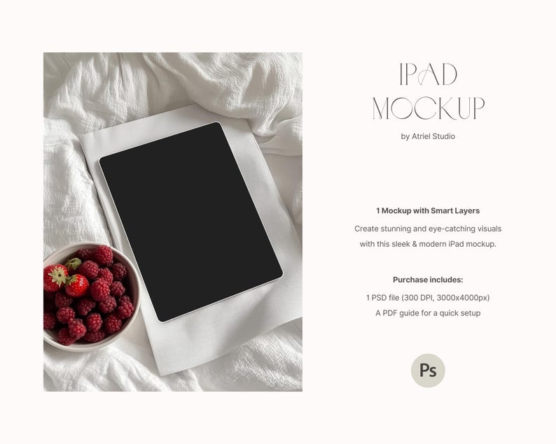 Minimalist iPad Mockup, Device Mockup, Laptop Mockup, Digital Product ...