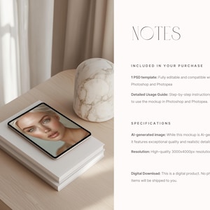 Minimalist iPad Mockup, Device Mockup, Laptop Mockup, Digital Product ...