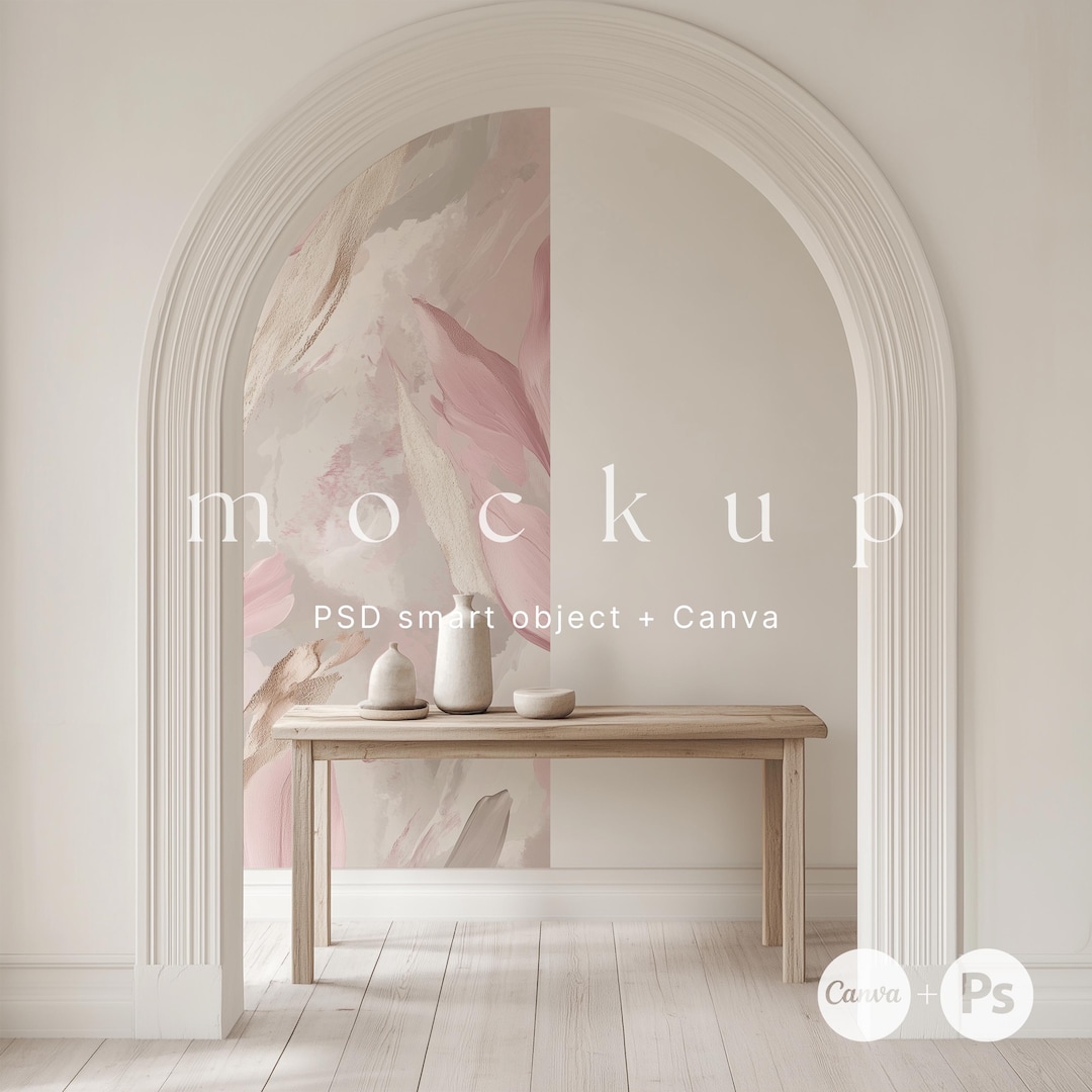Wallpaper Mockup, Blank Wall Mockup, PSD Living Room Mockup, Interior ...