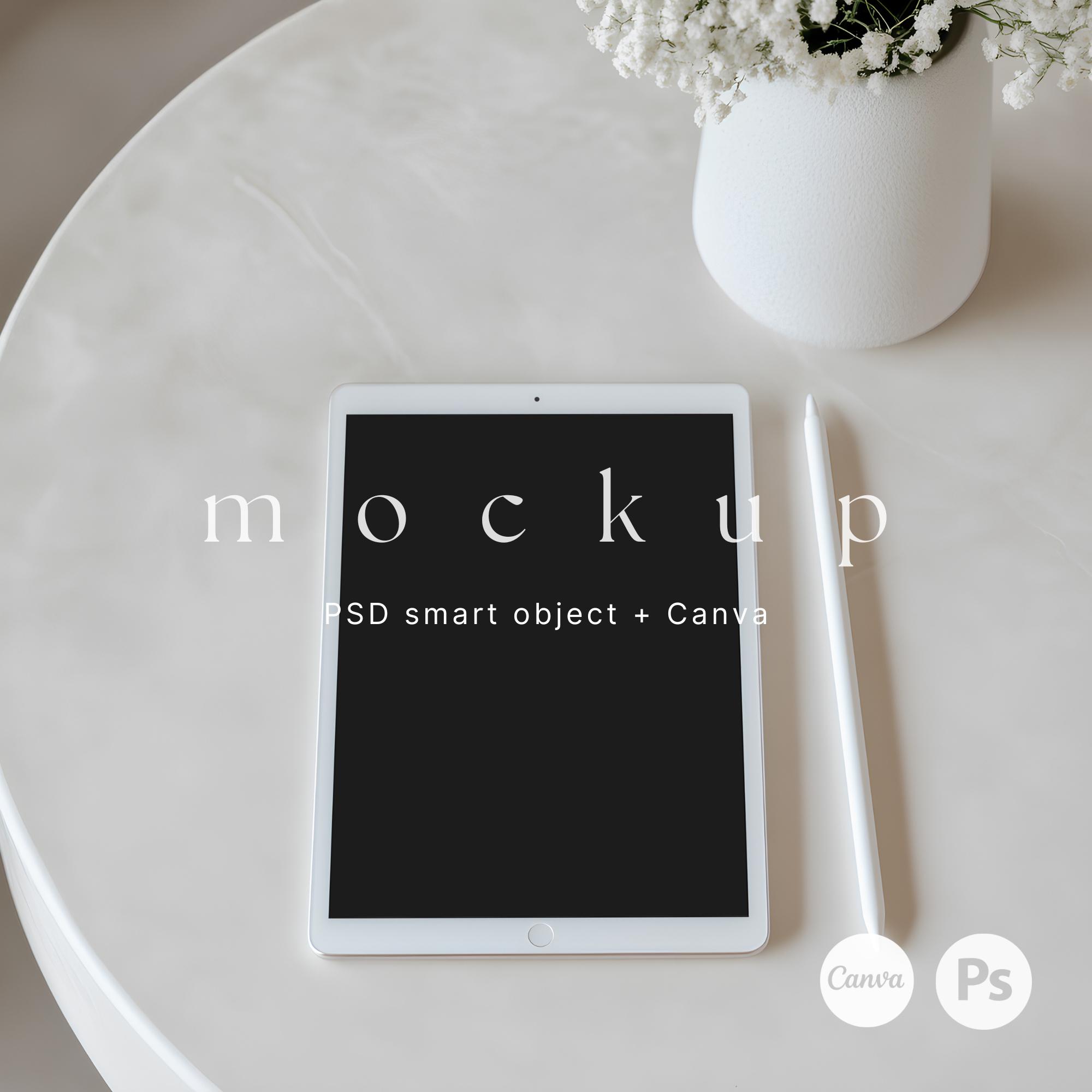 Aesthetic iPad Mockup, Canva Device Mockup, Laptop Mockup, Digital ...