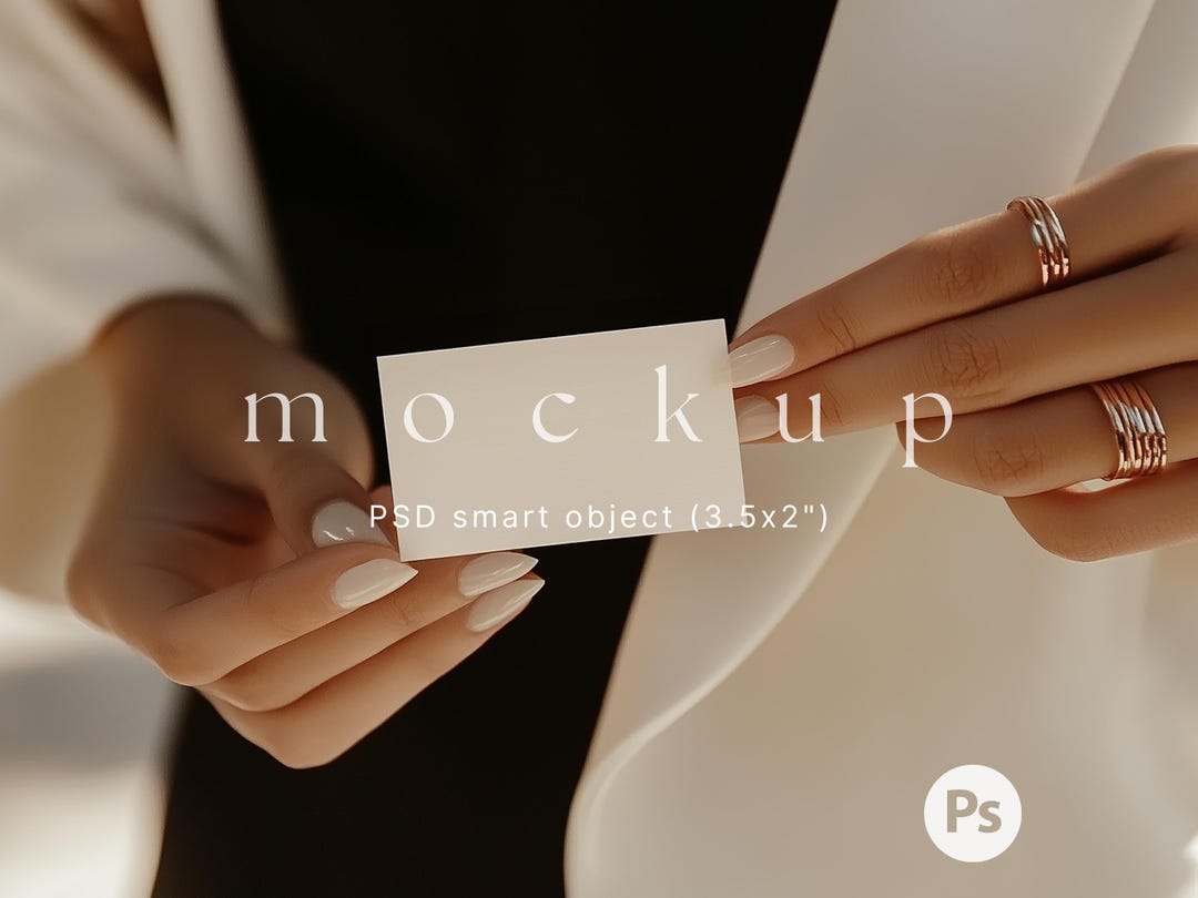 Hand Holding Business Card Mockup, Greeting Card Mockup, Place Card ...
